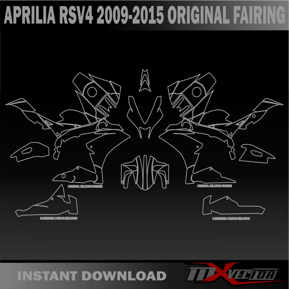 APRILIA RSV4 2009-2015 ORIGINAL FAIRING – MXVECTOR
