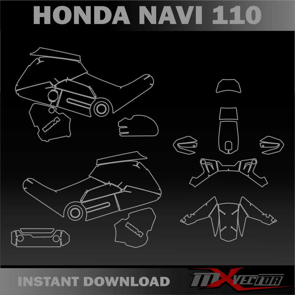 HONDA NAVI 110 – TEMPLATE VECTOR