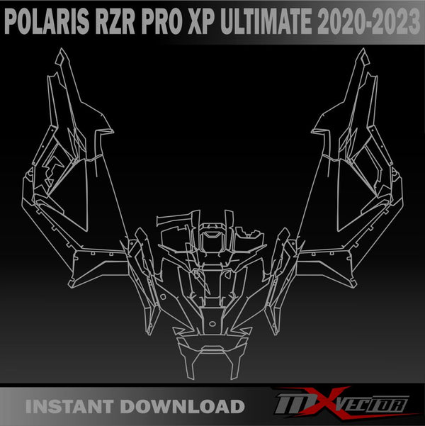 POLARIS RZR PRO XP ULTIMATE 2020-2023 – TEMPLATE VECTOR